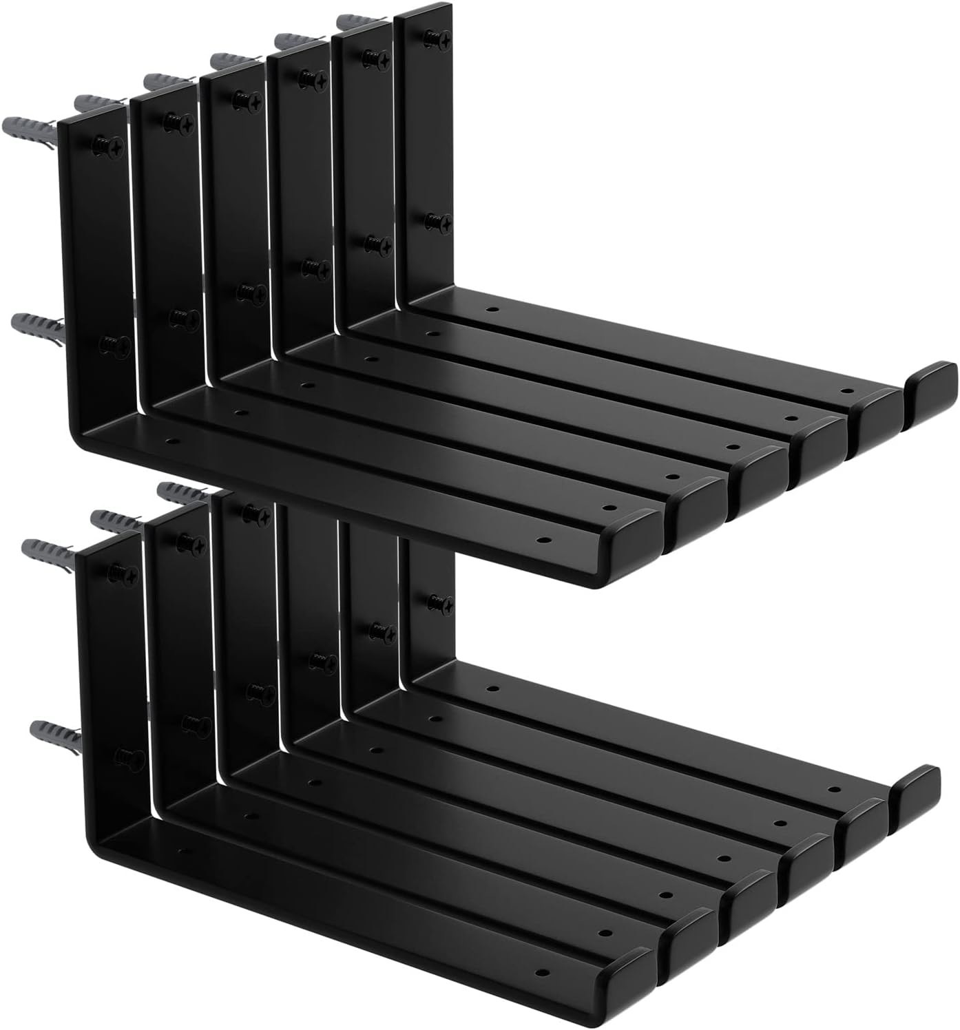 Zinc Plating 12 inch J Bracket Floating Shelf Brackets for Sturdy and ...