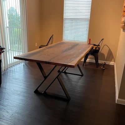 X-Shape Steel Industrial Table Base for Modern Iron Dining or Coffee ...