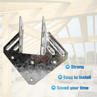 Construction Truss to Rafter Connector for Black Hurricane Tie Wood ...