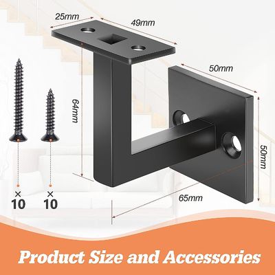 Standard Heavy Duty Handrail Bracket Wall Mount for Staircase Stair ...