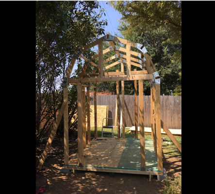 2mm Thickness Custom Shed Kit with Peak Roof Fast Framer Universal ...