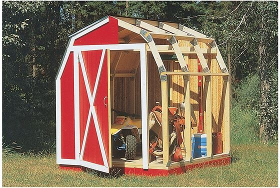 2mm Thickness Custom Shed Kit with Peak Roof Fast Framer Universal ...