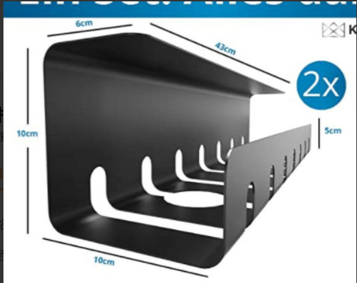 Functional Design Powder Coating Cable Duct Tray for Under Desk/Table ...