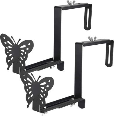Adjustable Heavy Duty Wall Mount Planter Box Brackets for Standard or ...