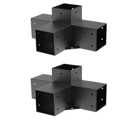 Sustainable Iron 3 Arm Pergola Stainless Steel Corner Bracket for 4x4 ...
