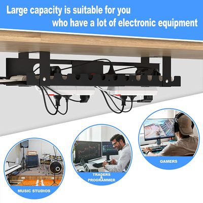 Gold Office Under Desk Wire Cable Tray Cable Organizer for Organized ...
