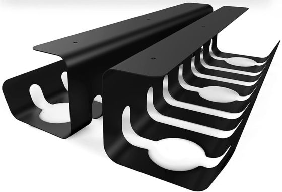 Supporting Fixed Desk Cable Management Wall Mounting Cable Tray Wiring ...